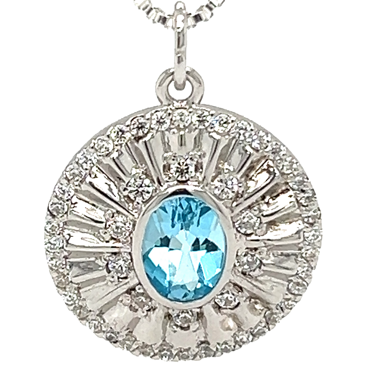 Talismania Jewelry Flow Pendant featuring Blue Montana Sapphire and ...